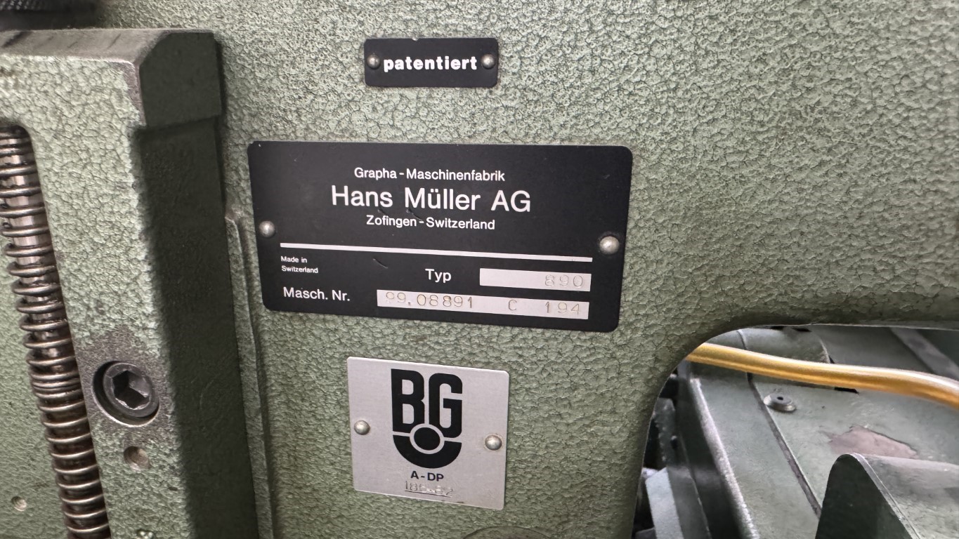 Muller Martini Saddle Stitching Machine type 335